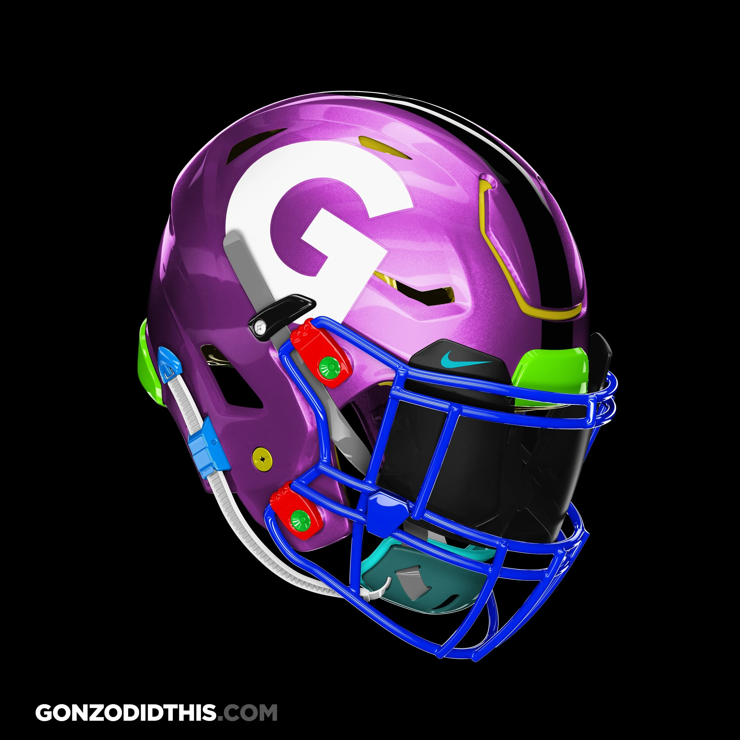 Football Helmet Templates. gonzo did this.