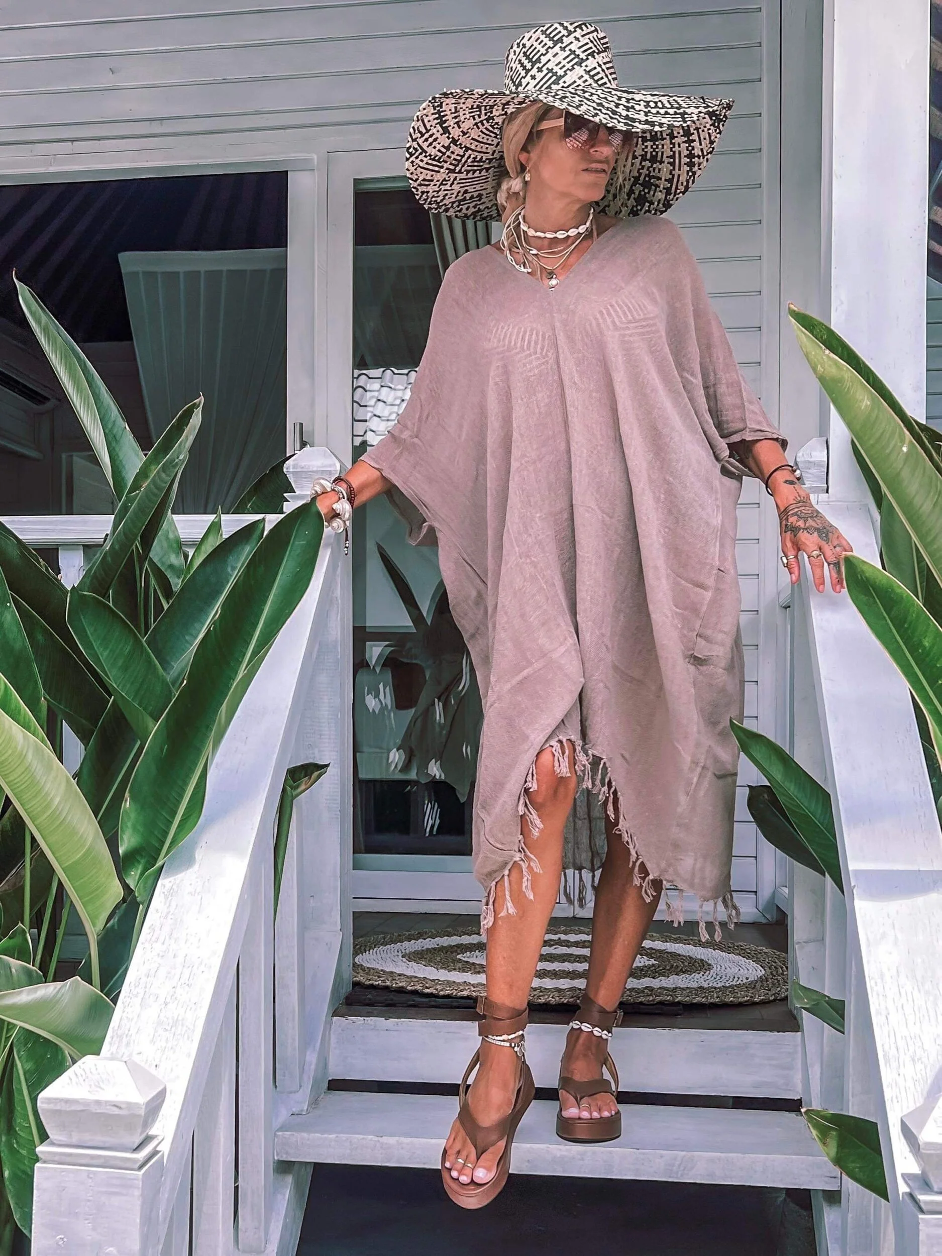 Yasmin Dress - "Tangerine" — Tanah Folk