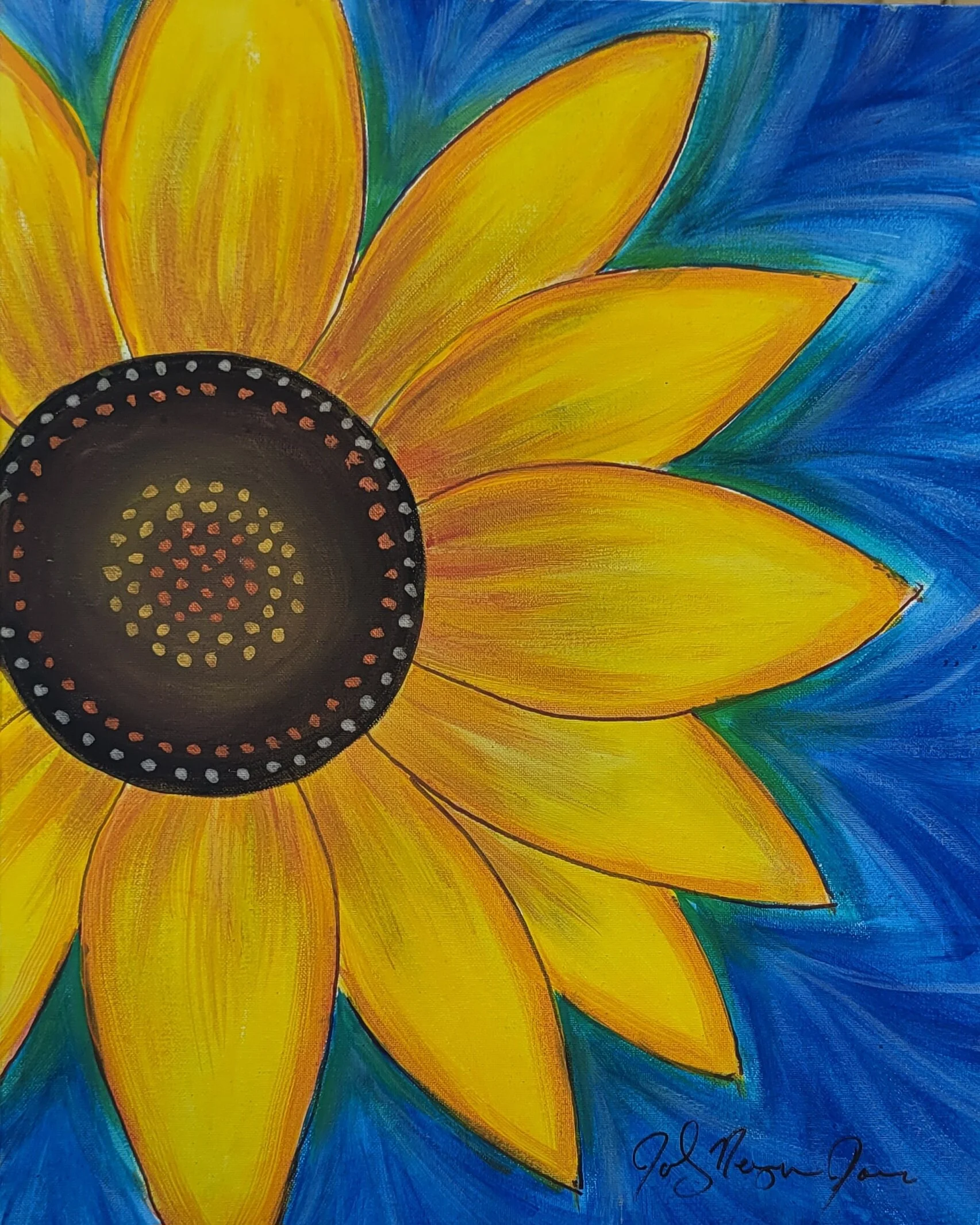 "The Creeping Terror" | Original Painting by Jackey Neyman Jones | 16" x 20" Canvas | Painting A ...