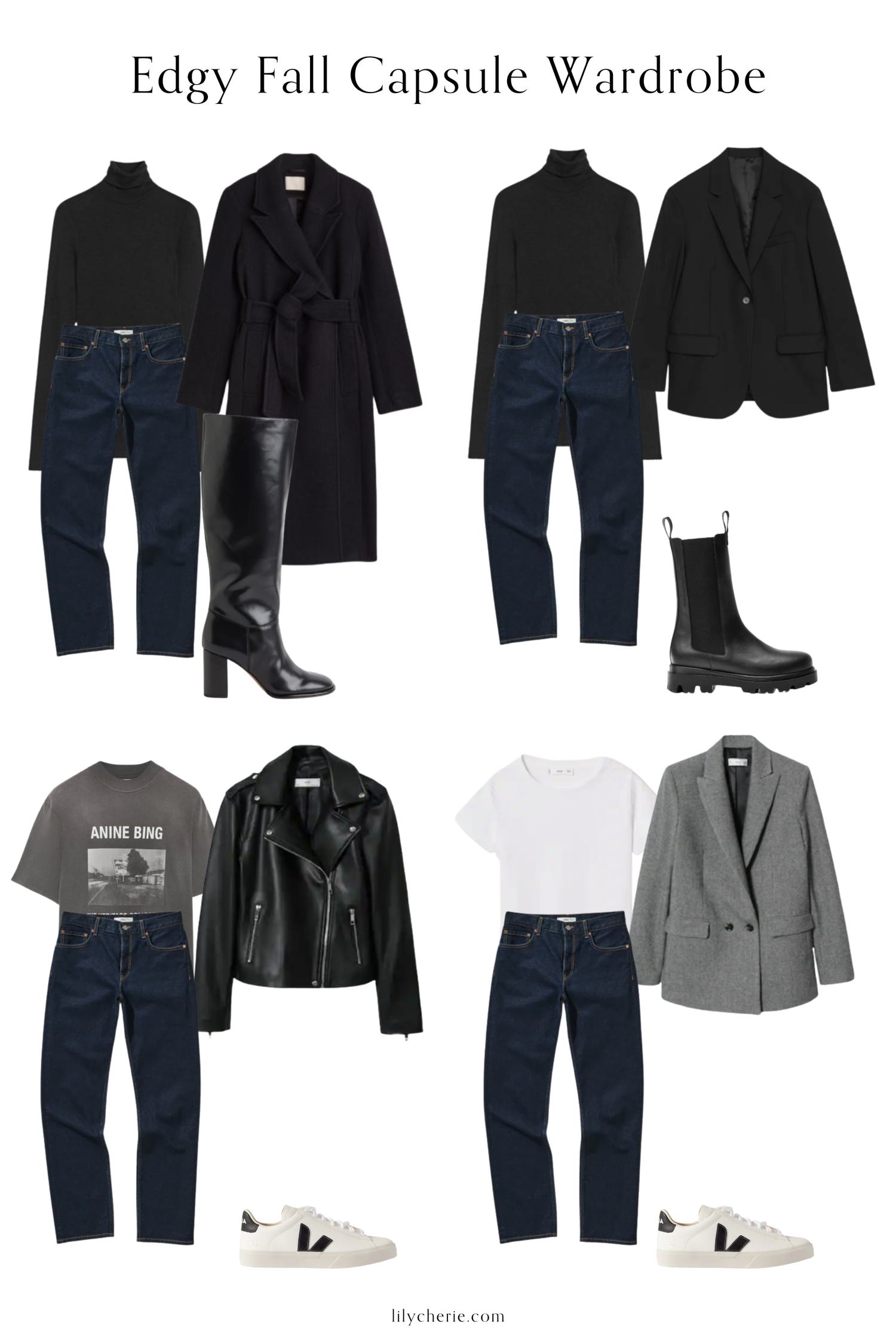 Edgy Fall Capsule Wardrobe
