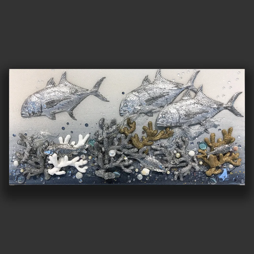 Fish Sculpture Painting
