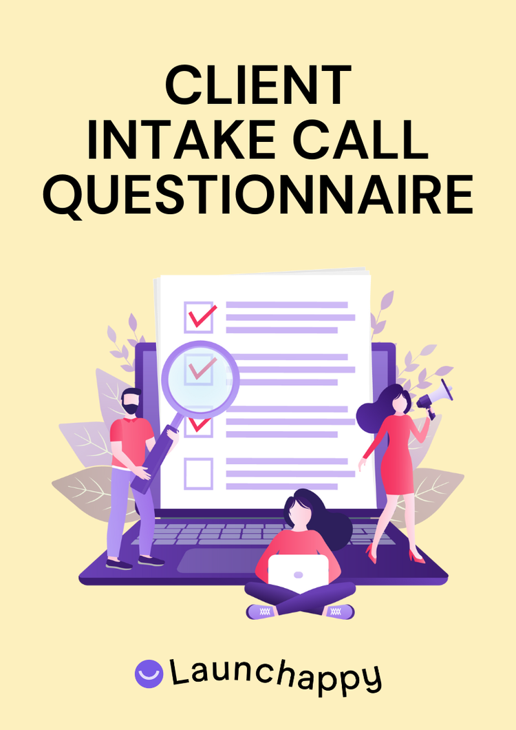 FREE Client Intake Questionnaire — Launch Happy | Squarespace Designers ...