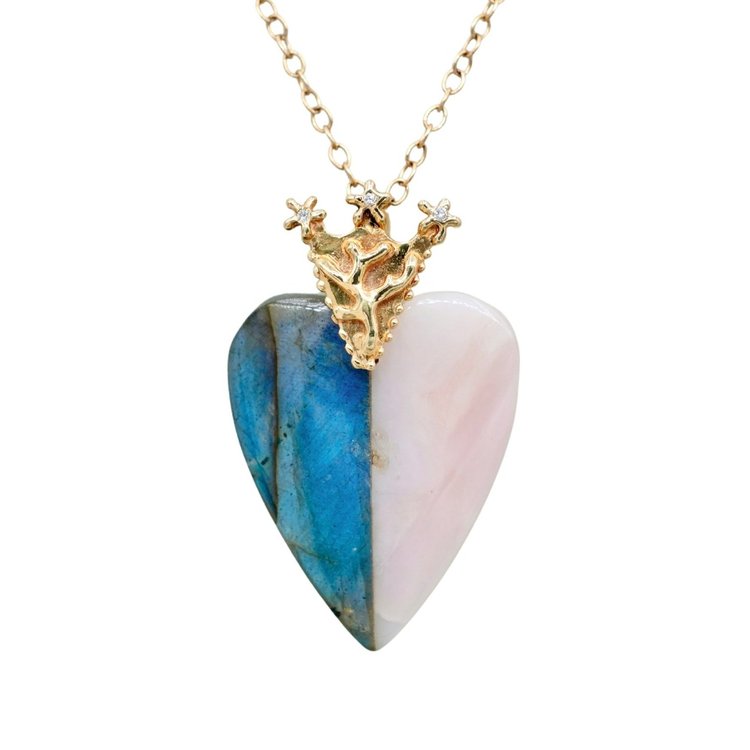 Australian Opal Heart — Morgan Patricia Designs