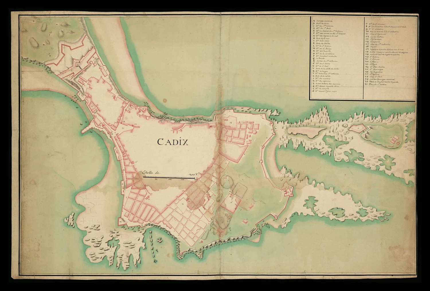 Modern Age Maps of the city of Cadiz — Mapas y Vistas - Cádiz - Maps ...