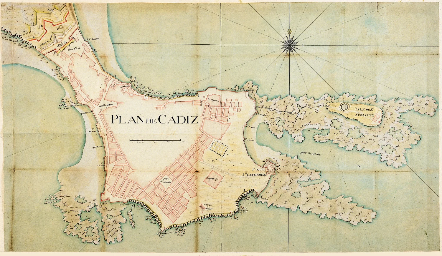 Modern Age Maps of the city of Cadiz — Mapas y Vistas - Cádiz - Maps ...