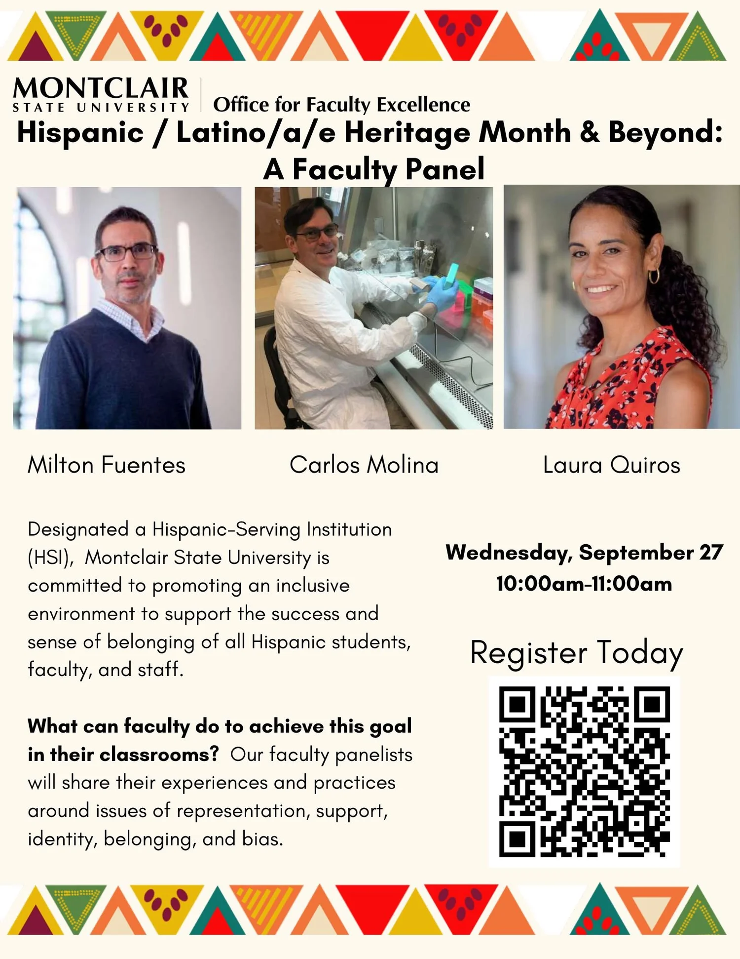 Hispanic/ Latino/a/e Heritage Month and Beyond: A Faculty Panel — Dr. Laura Quiros Consulting