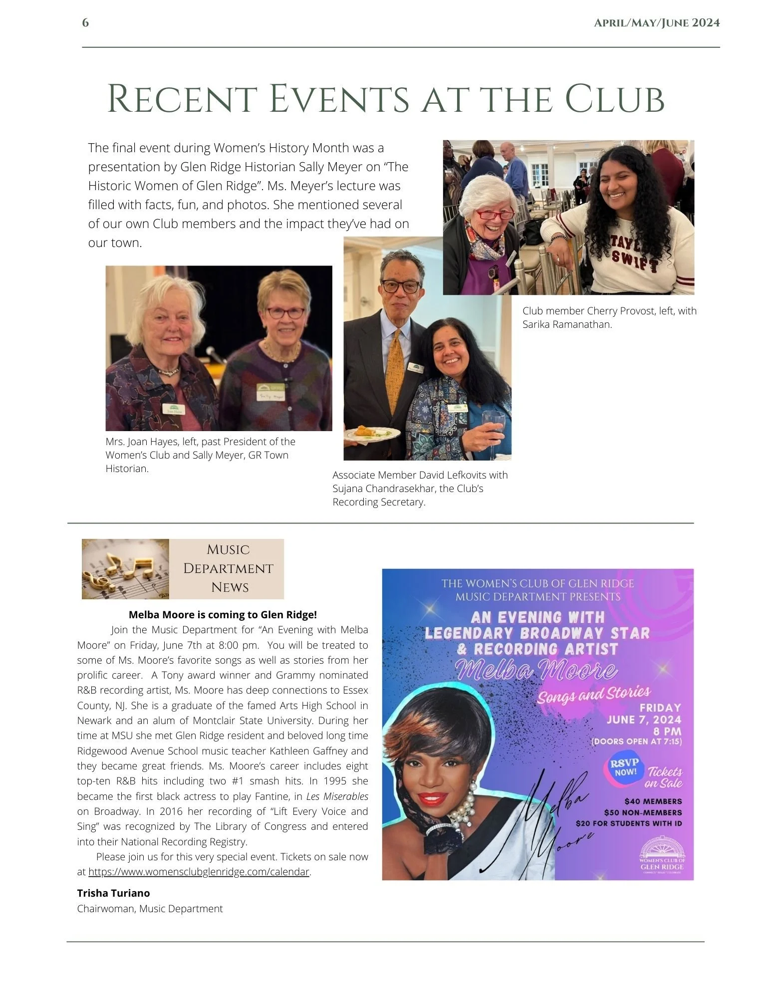 Signpost Newsletter — Women's Club of Glen Ridge