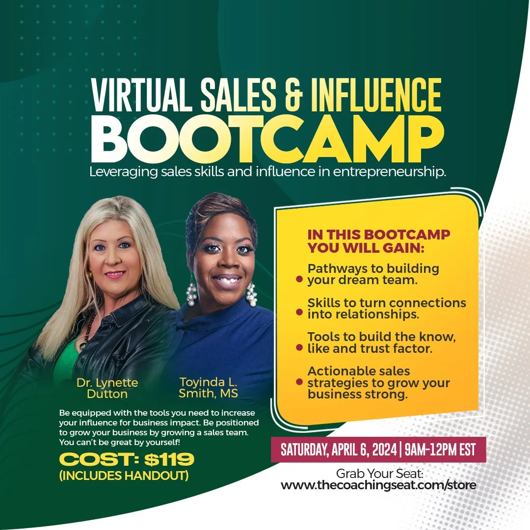 Virtual Sales and Influence Bootcamp — The Coaching Seat®