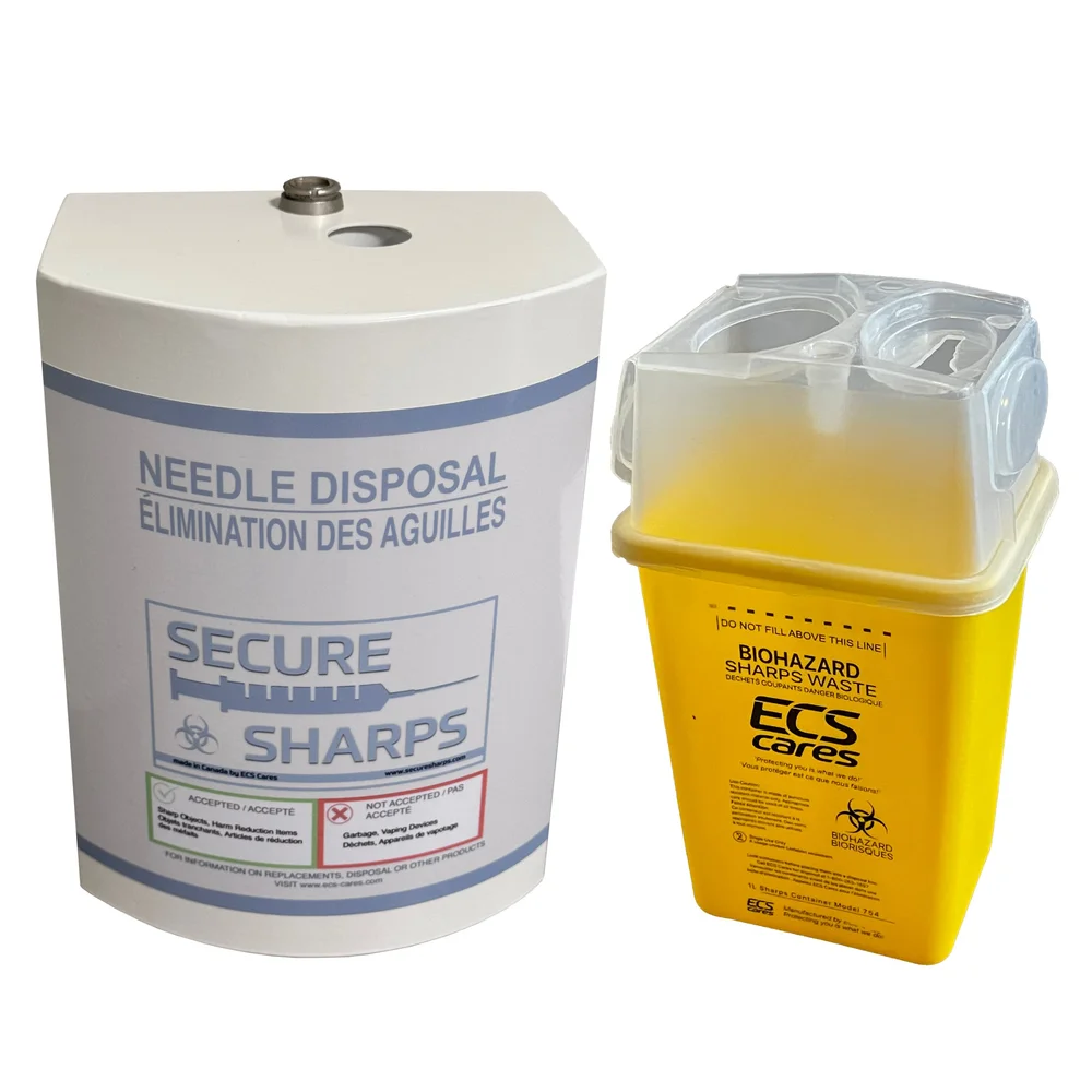 Sharps Kiosk 3.0 Needle Drop Box — SECURE SHARPS
