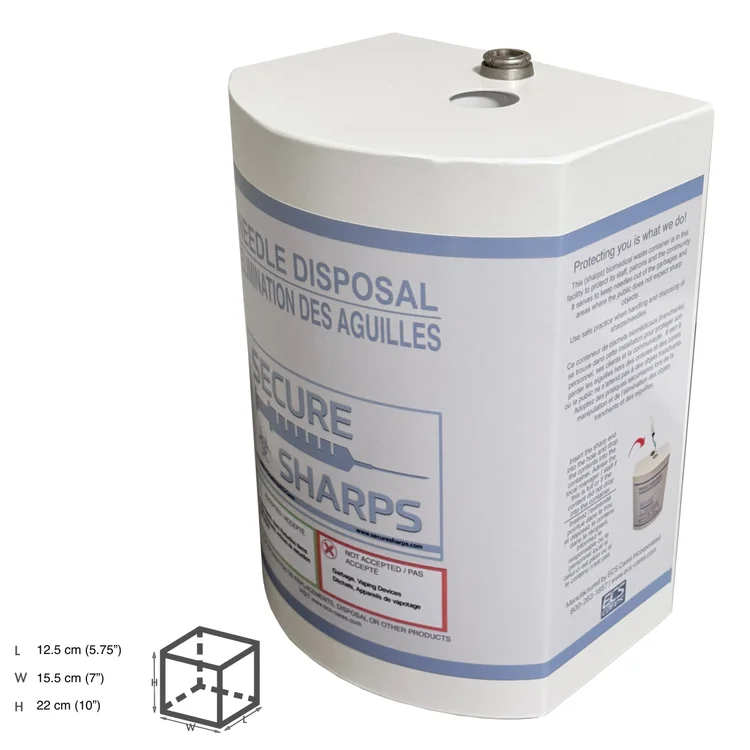 Sharps Kiosk 3.0 Needle Drop Box — SECURE SHARPS