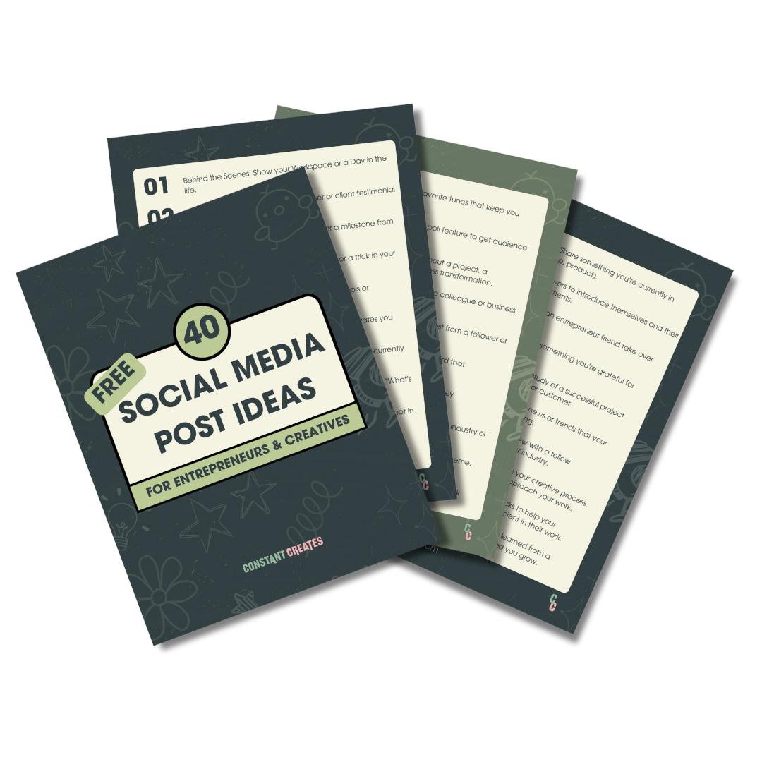 40 Free Social Media Post Ideas — Constant Creates
