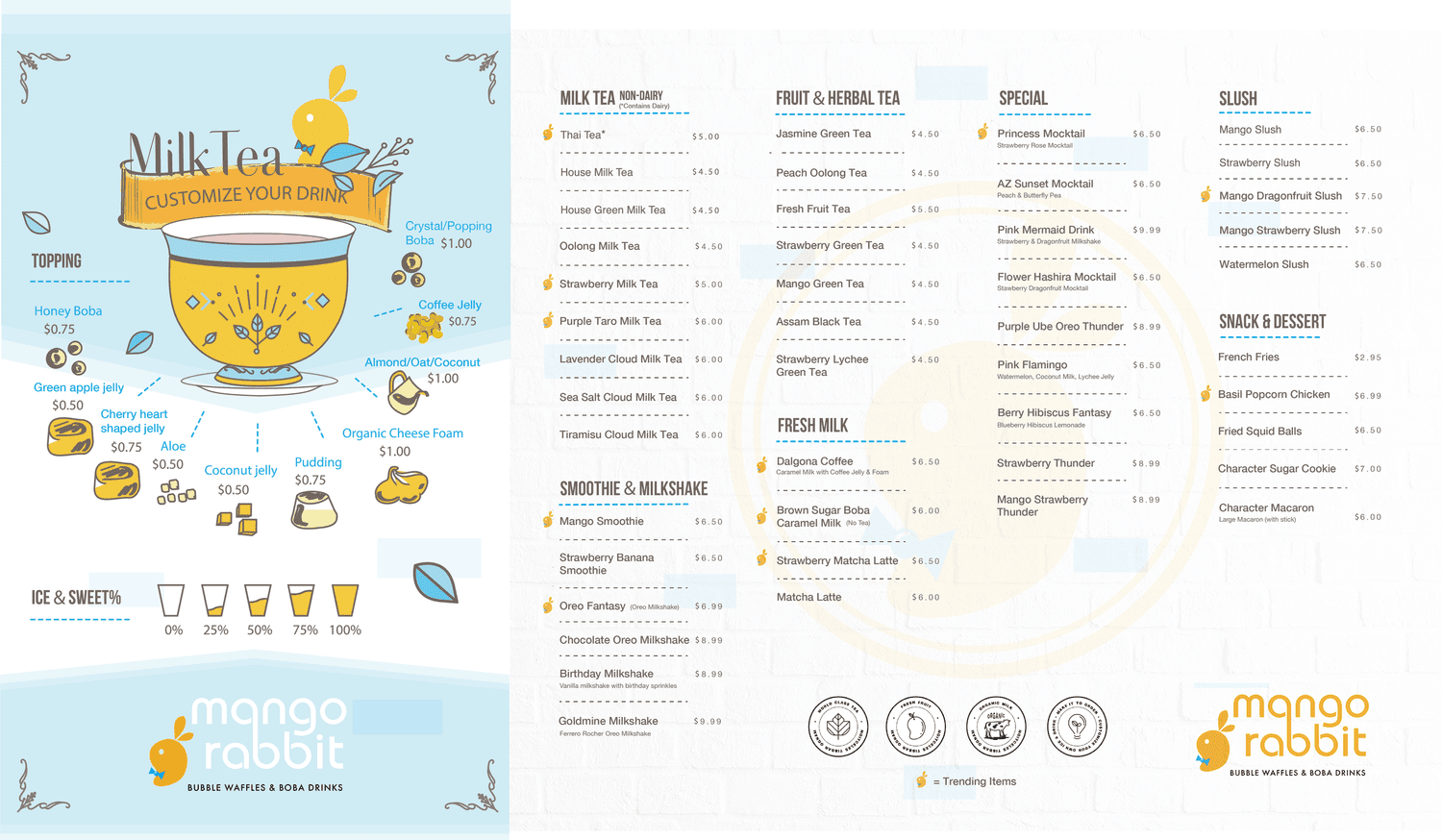 Menu — Mango Rabbit