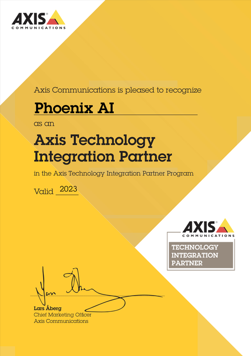 PHOENIX AI is now an Axis Technology Integration Partner — Phoenix AI