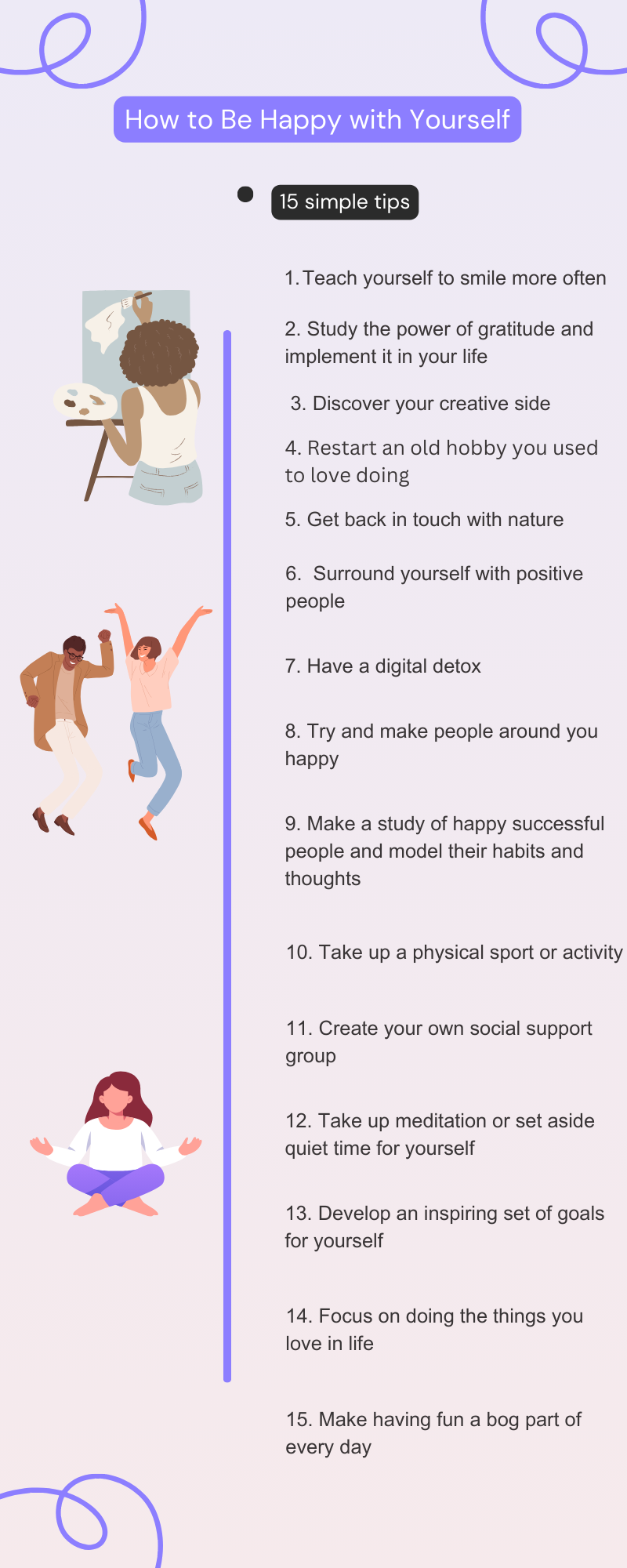 How-to-be-happy-with-yourself-try-these-15-simple-tips I Life Coaching ...