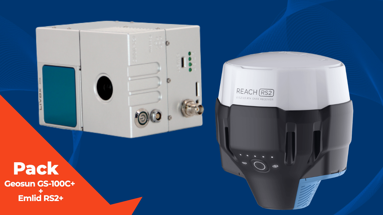 PACK Lidar GS-100C+ Emlid RS2+ — HelixNorth