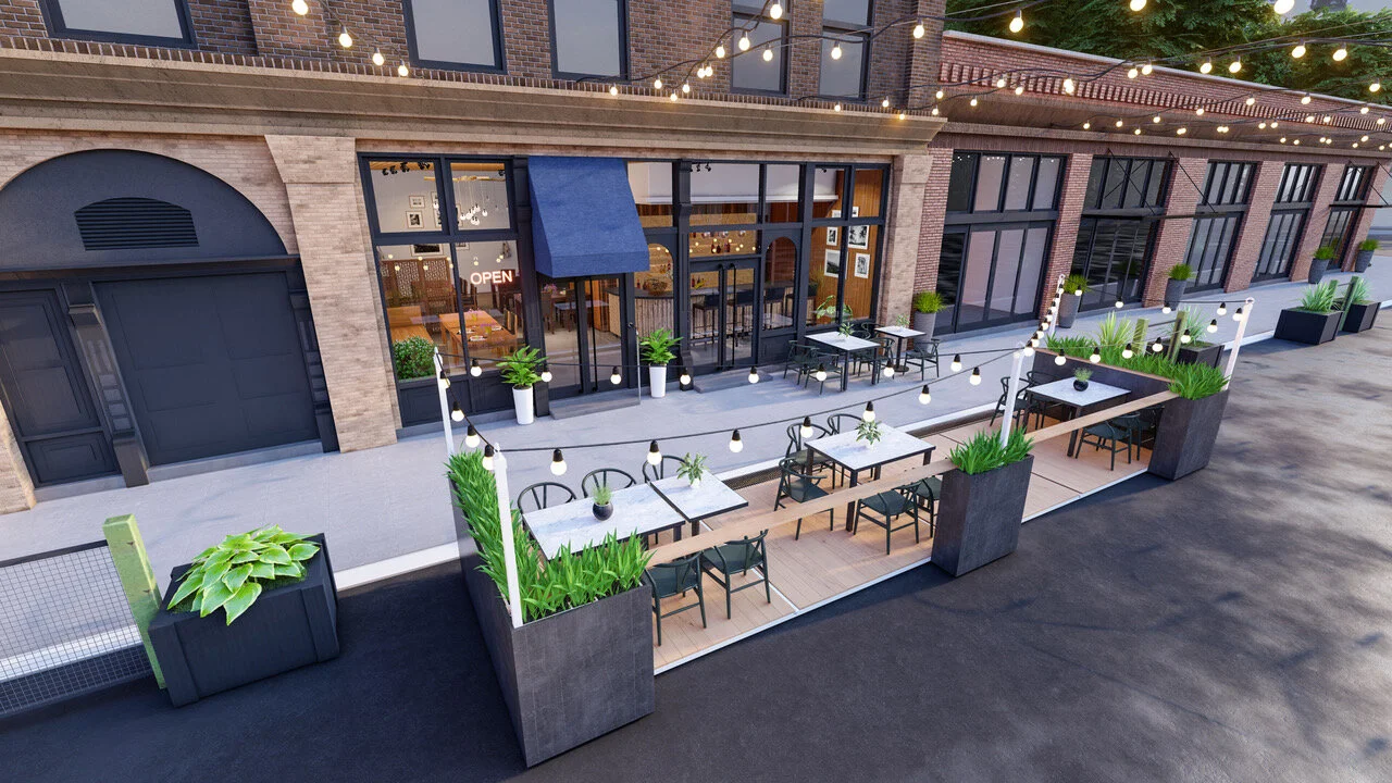 Custom Parklets — Pop-Up Patio