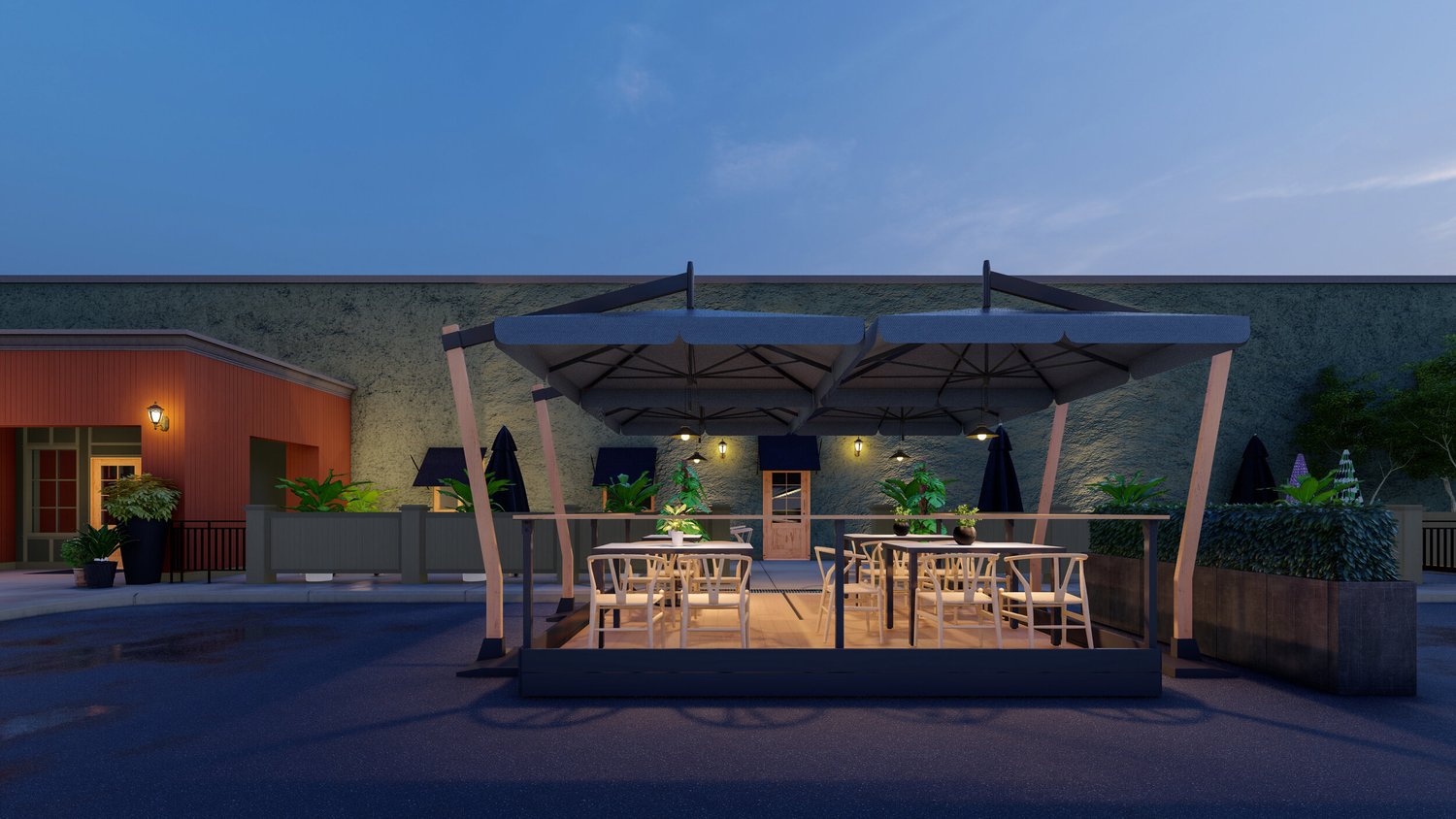 Standard Parklet — Pop-Up Patio
