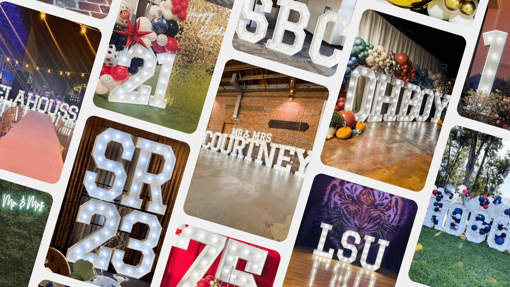 Get Lit With Marquee EVENT RENTAL | BALLOON DECOR