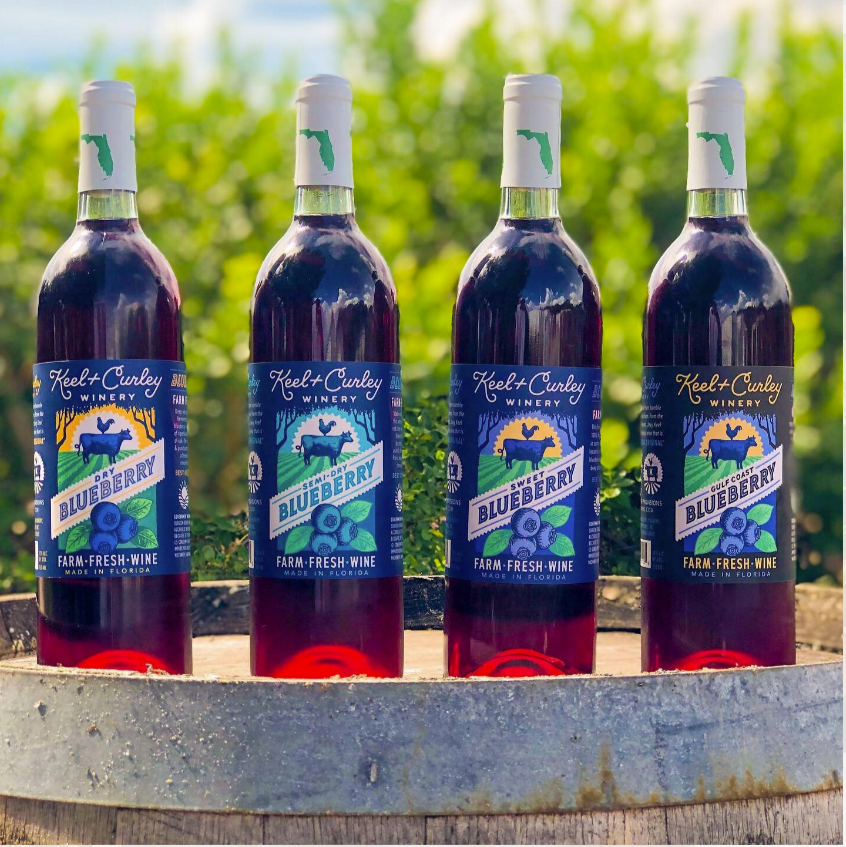 Florida Blueberry Wine from Keel Farms — Keel Farms | Tampa Bay Winery ...