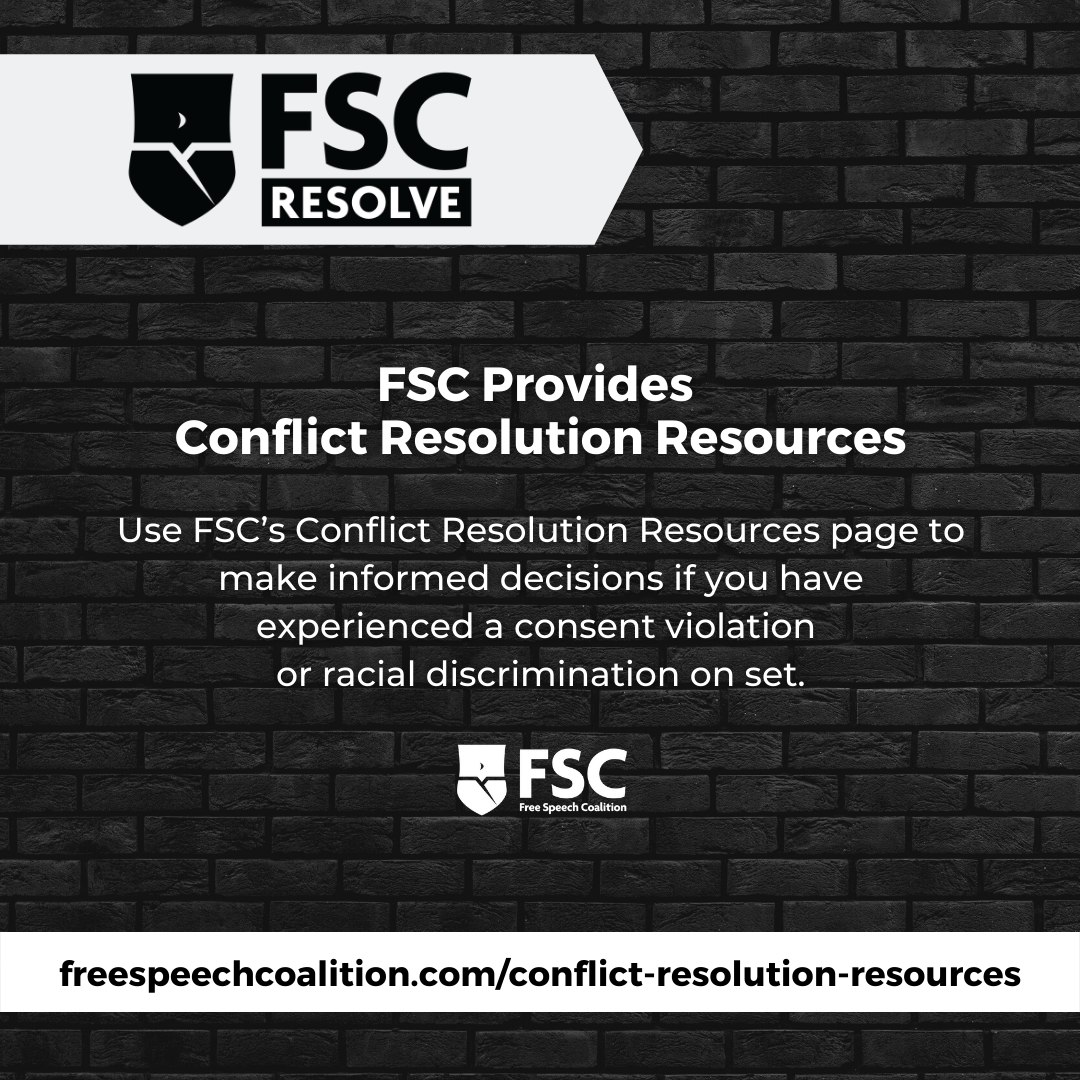 FSC Provides Conflict Resolution Resources — Free Speech Coalition