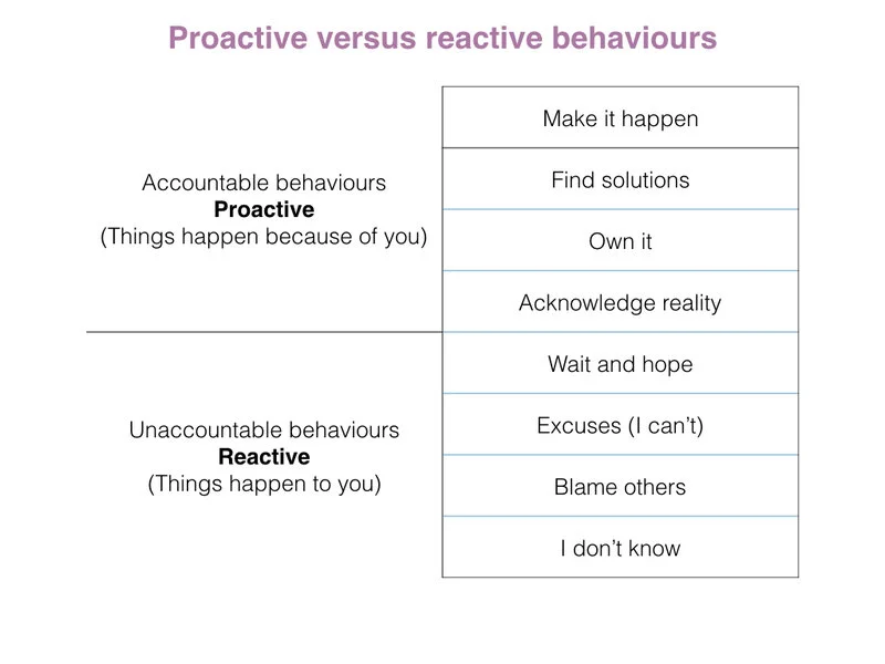 Proactive Versus Reactive Behaviours — PDX Consulting