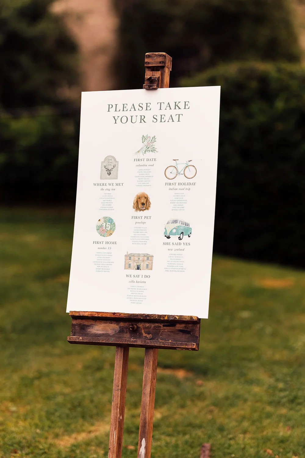 Wedding reception table names | Honestweddingadvice.com