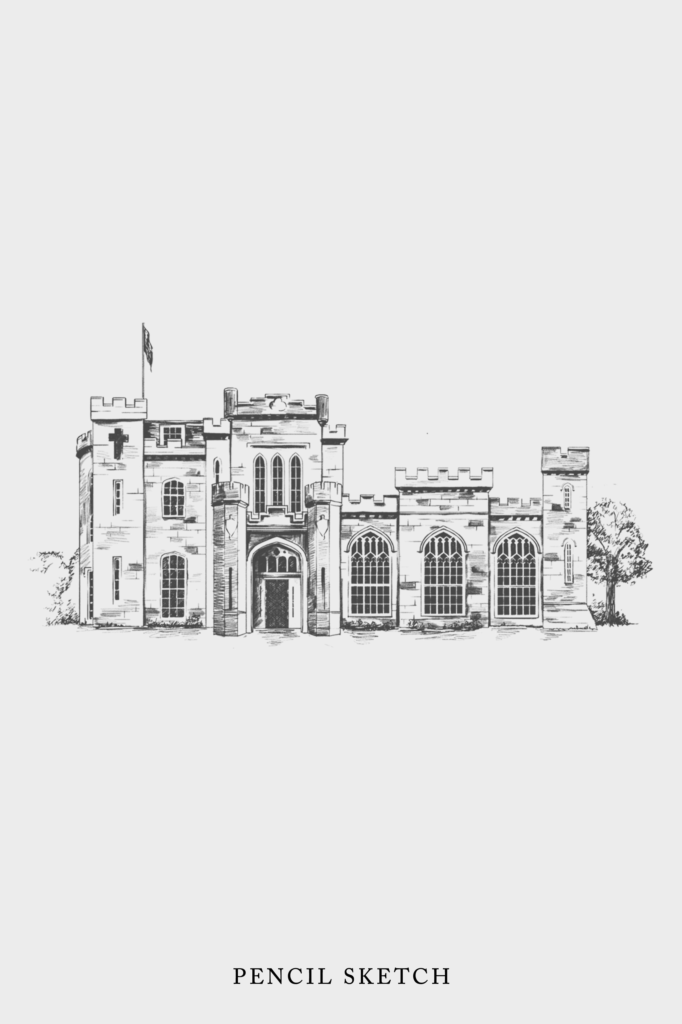 Bespoke Wedding Venue Illustration — Written By Emily