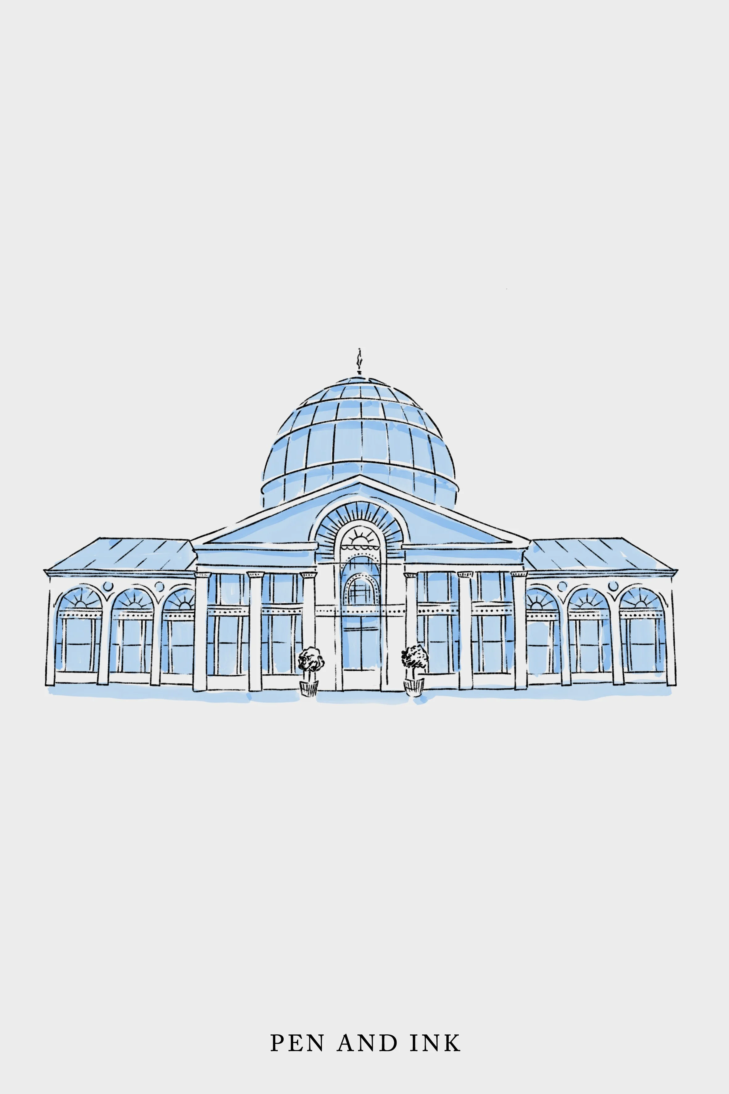 Bespoke Wedding Venue Illustration — Written By Emily