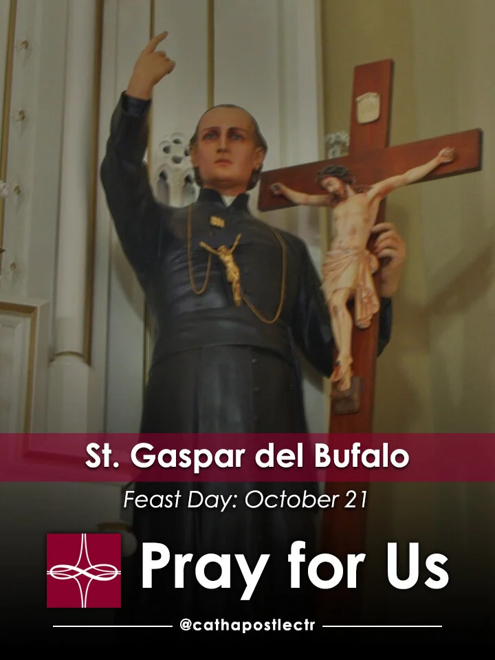 St. Gaspar del Bufalo — Catholic Apostolate Center Feast Days