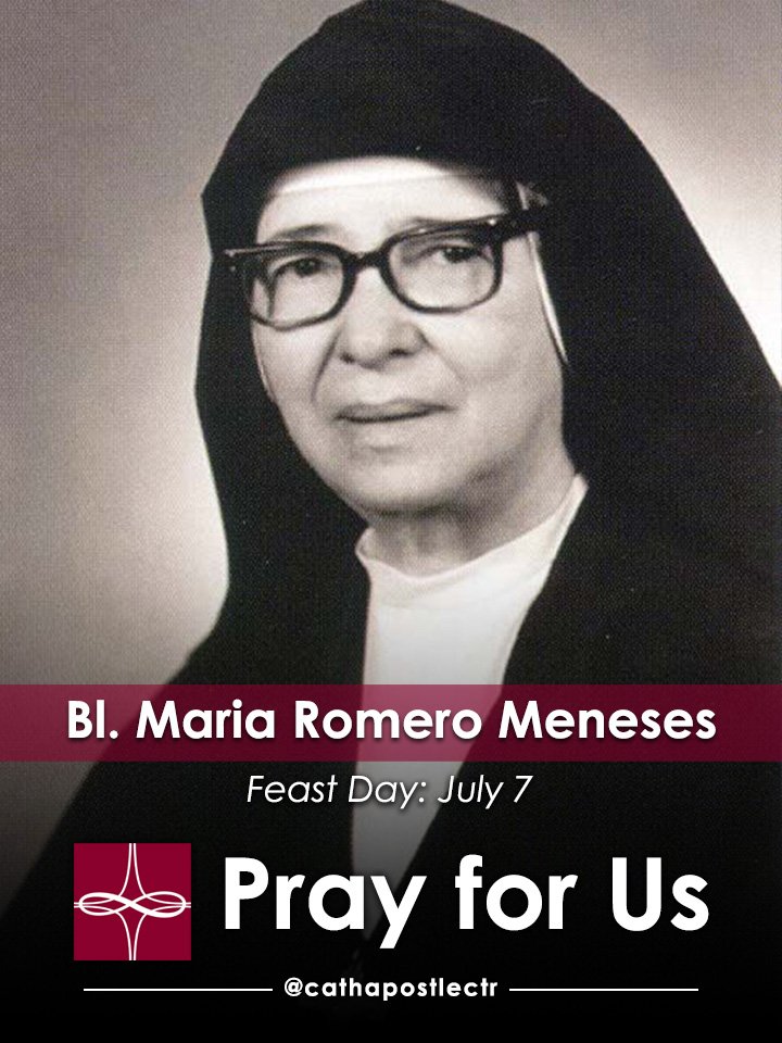 Bl. Maria Romero Meneses — Catholic Apostolate Center Feast Days