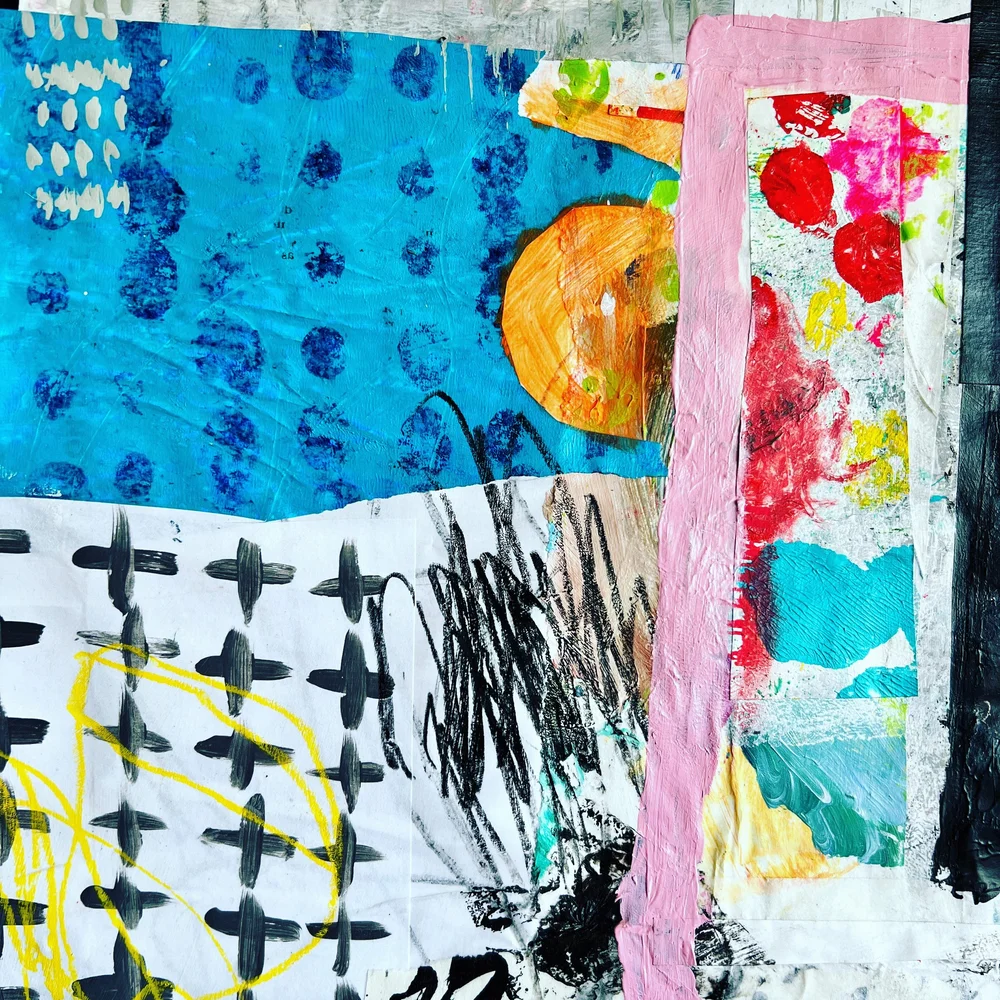 Mixed Media Collage Abstract