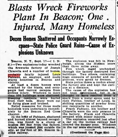 The Explosion that Rocked Beacon — Beacon Historical Society