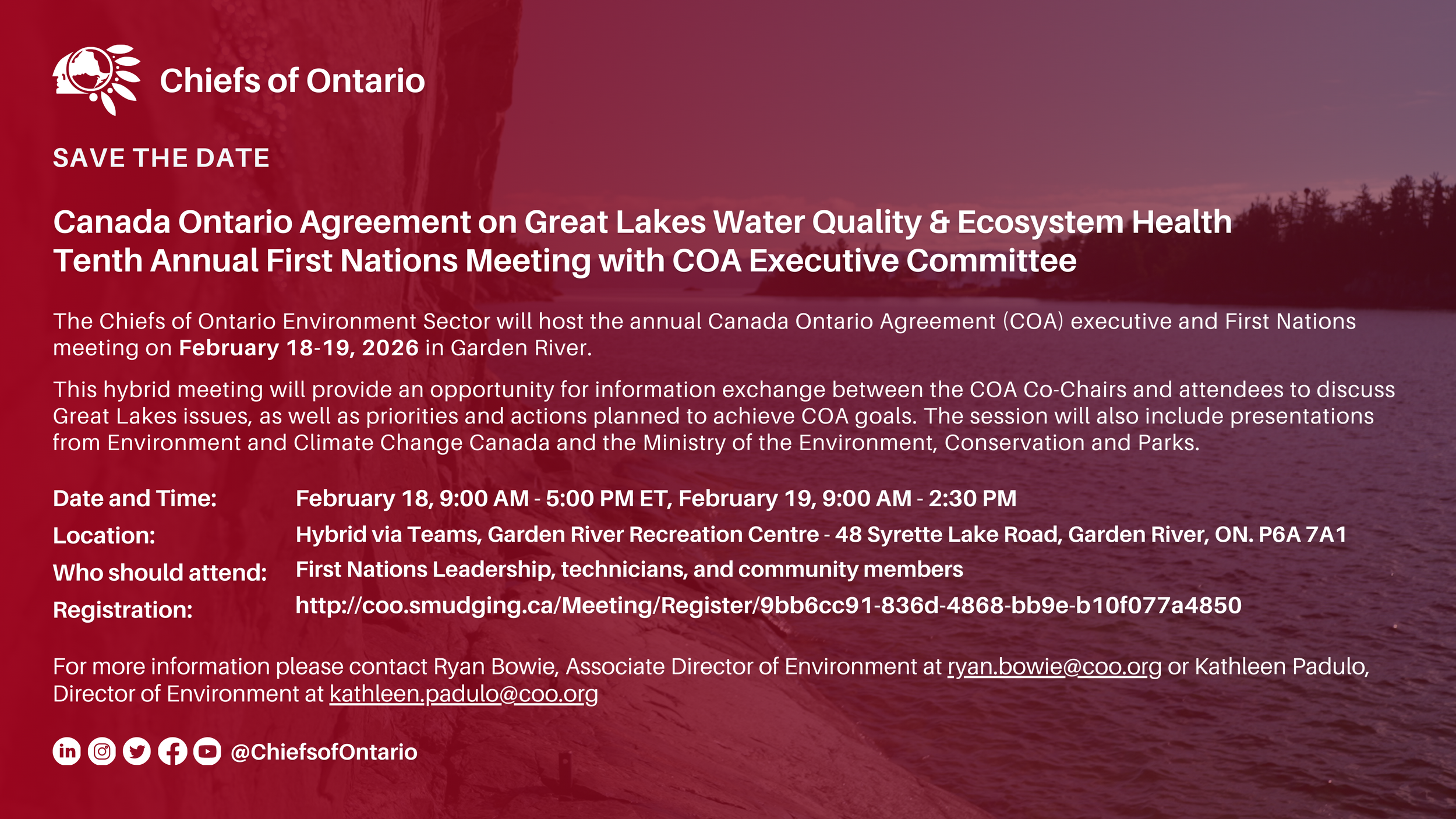 Canada Ontario Agreement on Great Lakes Water Quality & Ecosystem Health