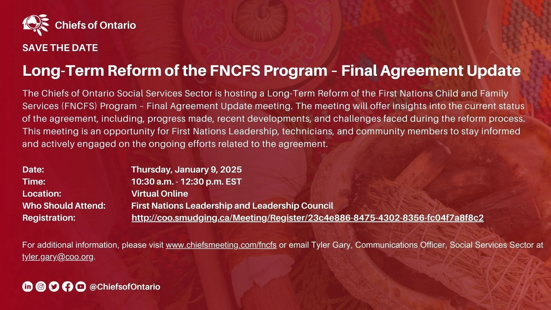 LTR of the FNCFS Program – Final Agreement Update
