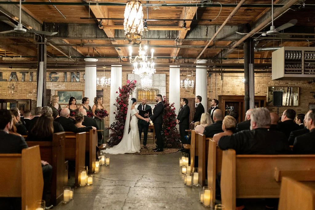 Sexy, Moody "Friday the 13th" Wedding at Salvage One — Romee Willow Florals