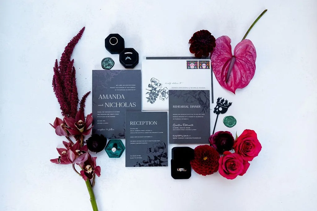 Sexy, Moody "Friday the 13th" Wedding at Salvage One — Romee Willow Florals