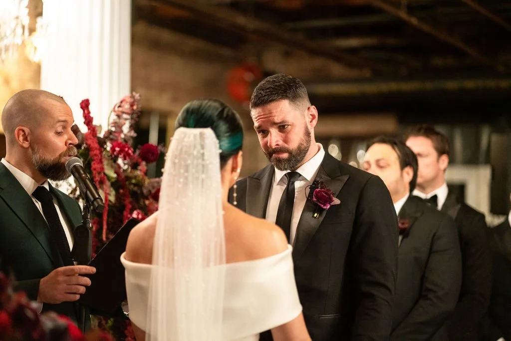 Sexy, Moody "Friday the 13th" Wedding at Salvage One — Romee Willow Florals
