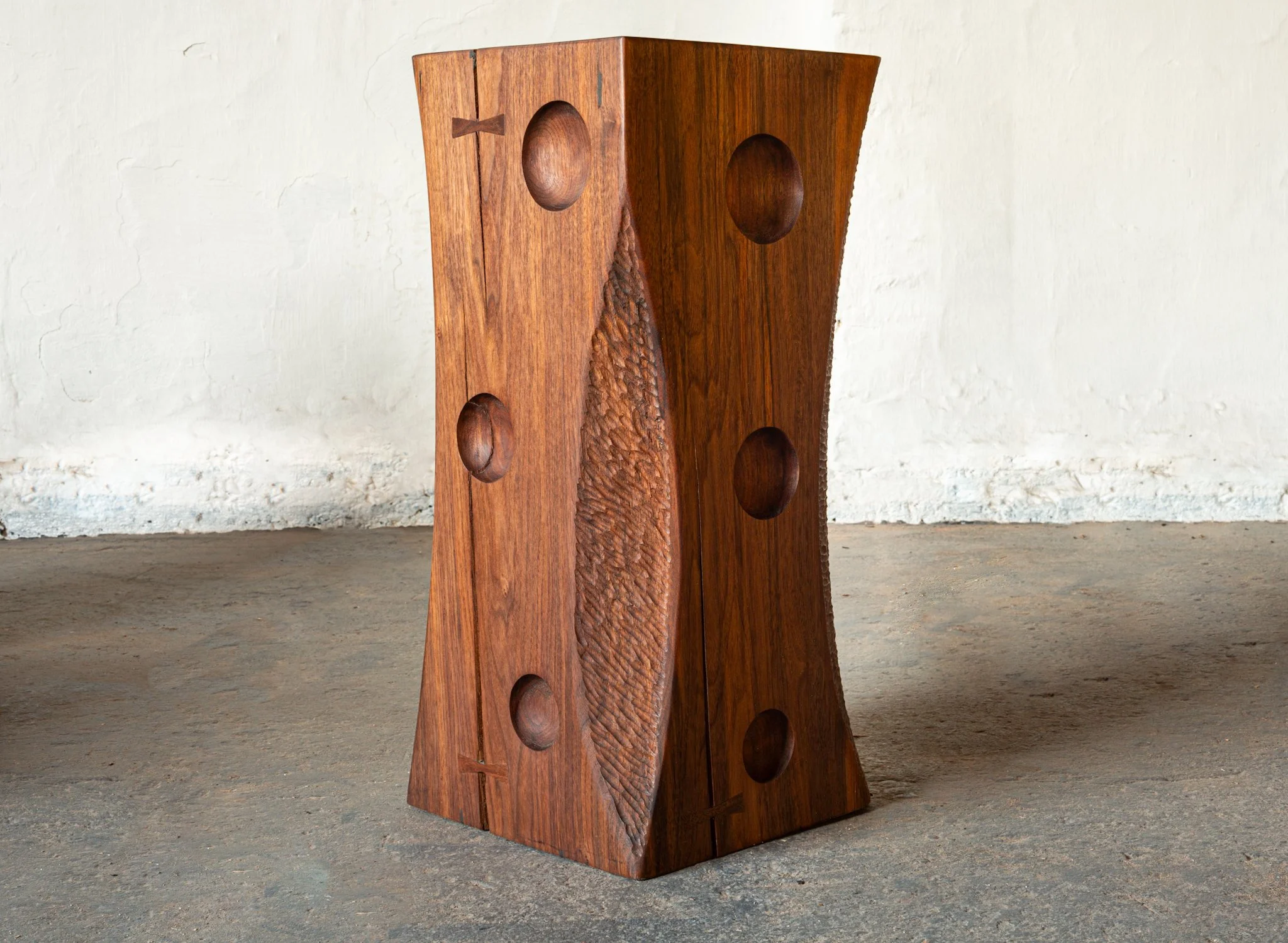 Hand carved tables and stools — + IAN LOVE | DESIGN
