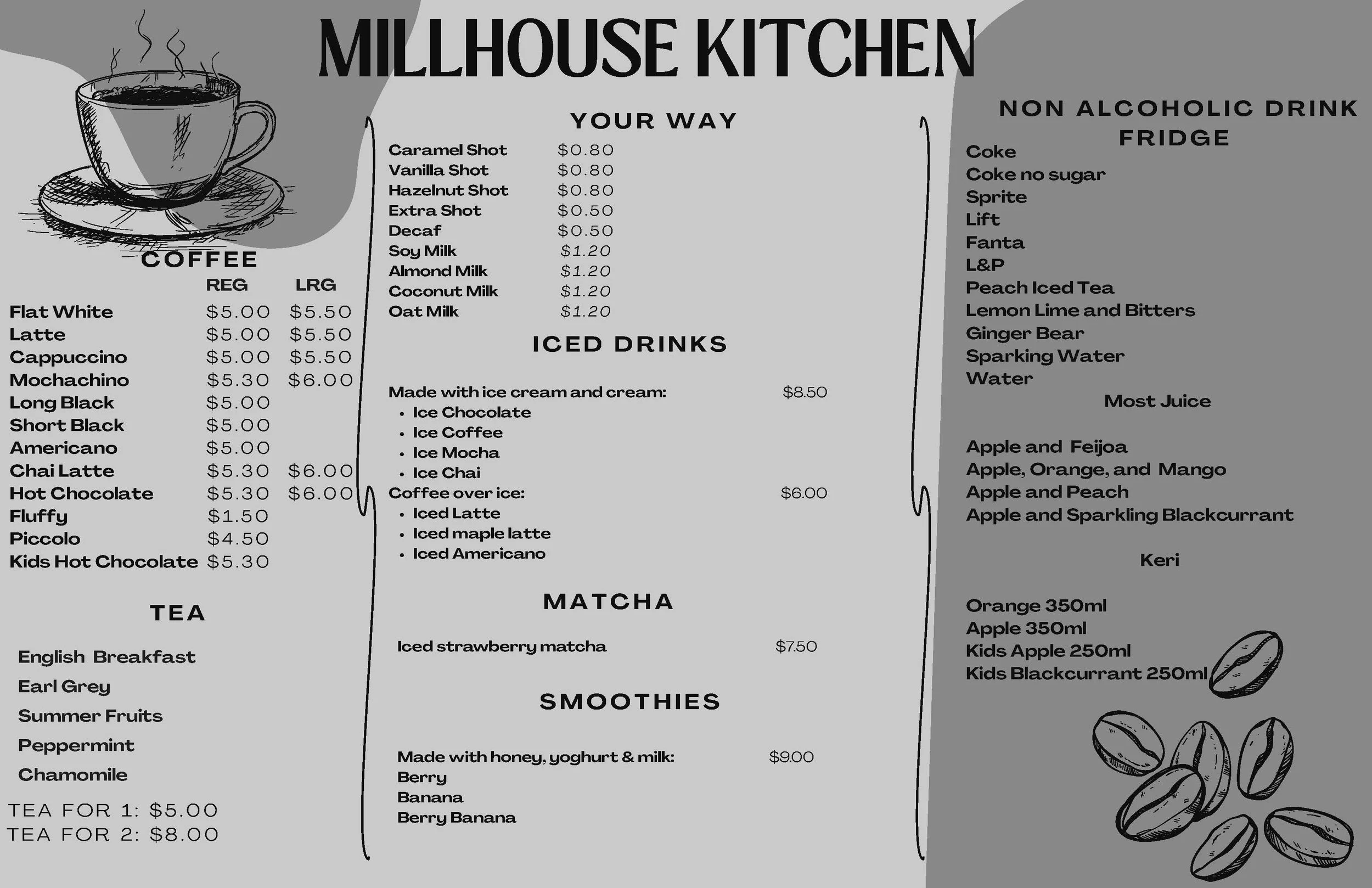 Our Menu — Millhouse Kitchen