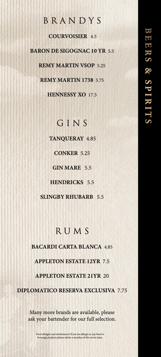 Explore our irresistible range of signature cocktails — 1812