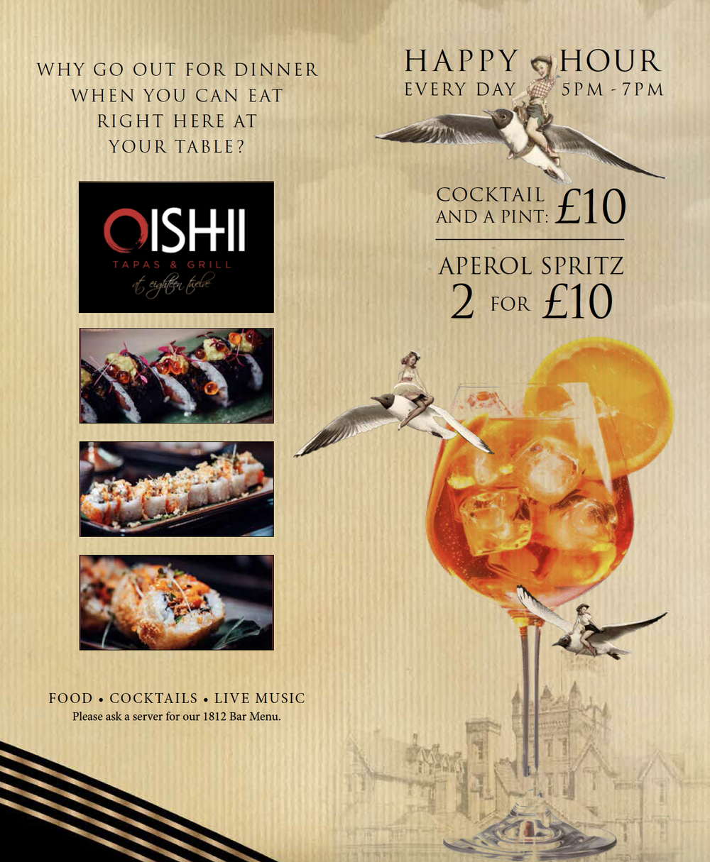 Explore our irresistible range of signature cocktails — 1812