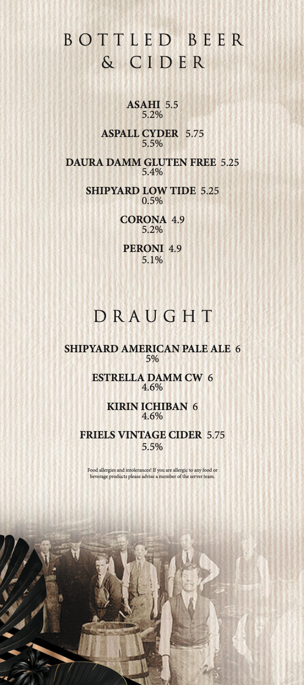 Explore our irresistible range of signature cocktails — 1812