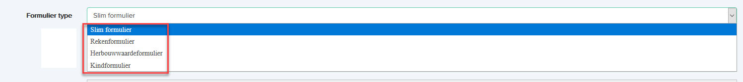 SF-0005 - Toevoegen - Sectie formuliergegevens - Formulier type — Finly