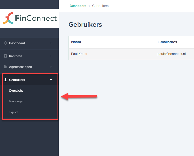Basis gebruikers toevoegen en wijzigen — Finly