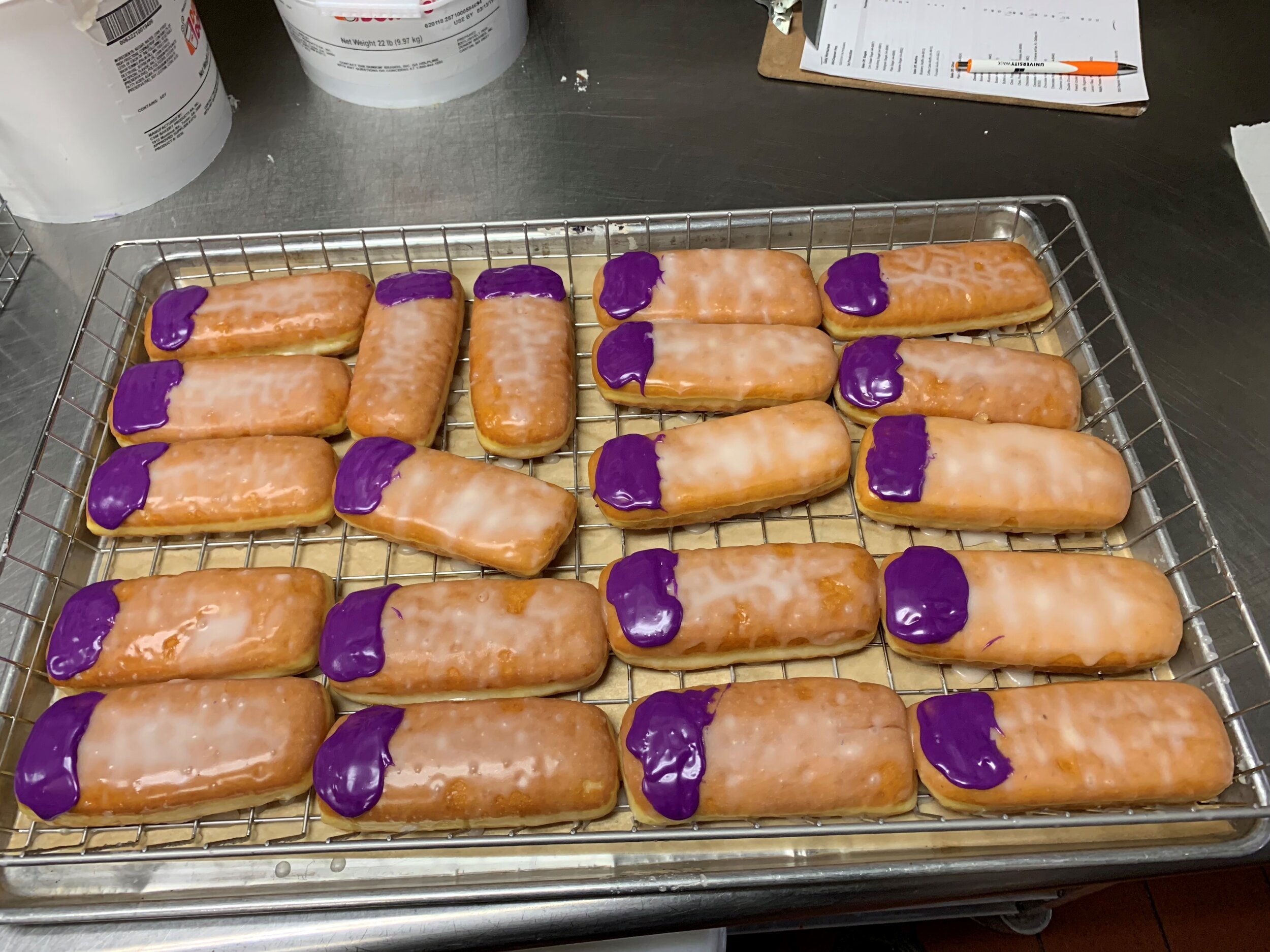 Purple Pinkie Donuts for End Polio Now!