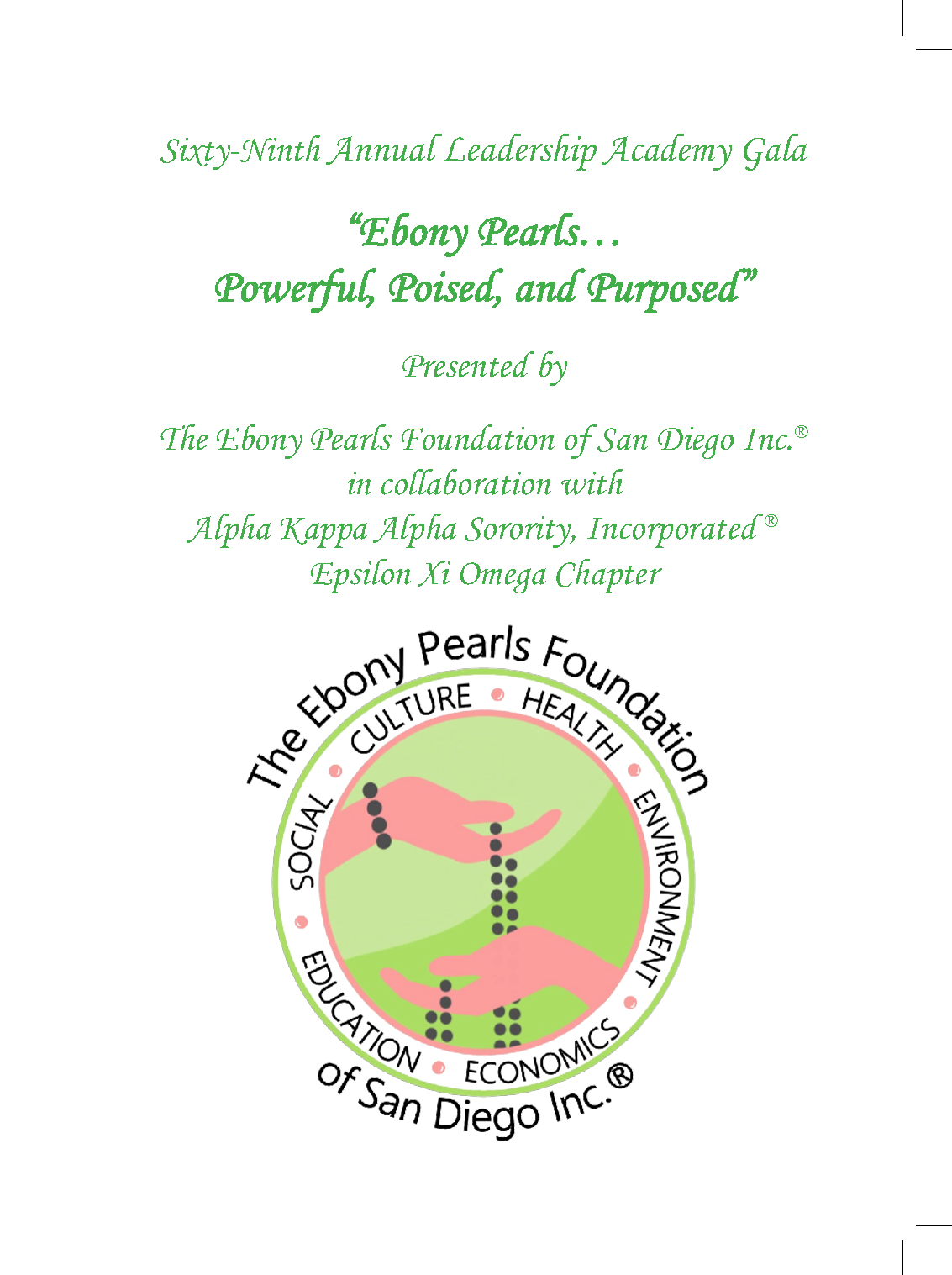 The Ebony Pearls Foundation of San Diego Inc.