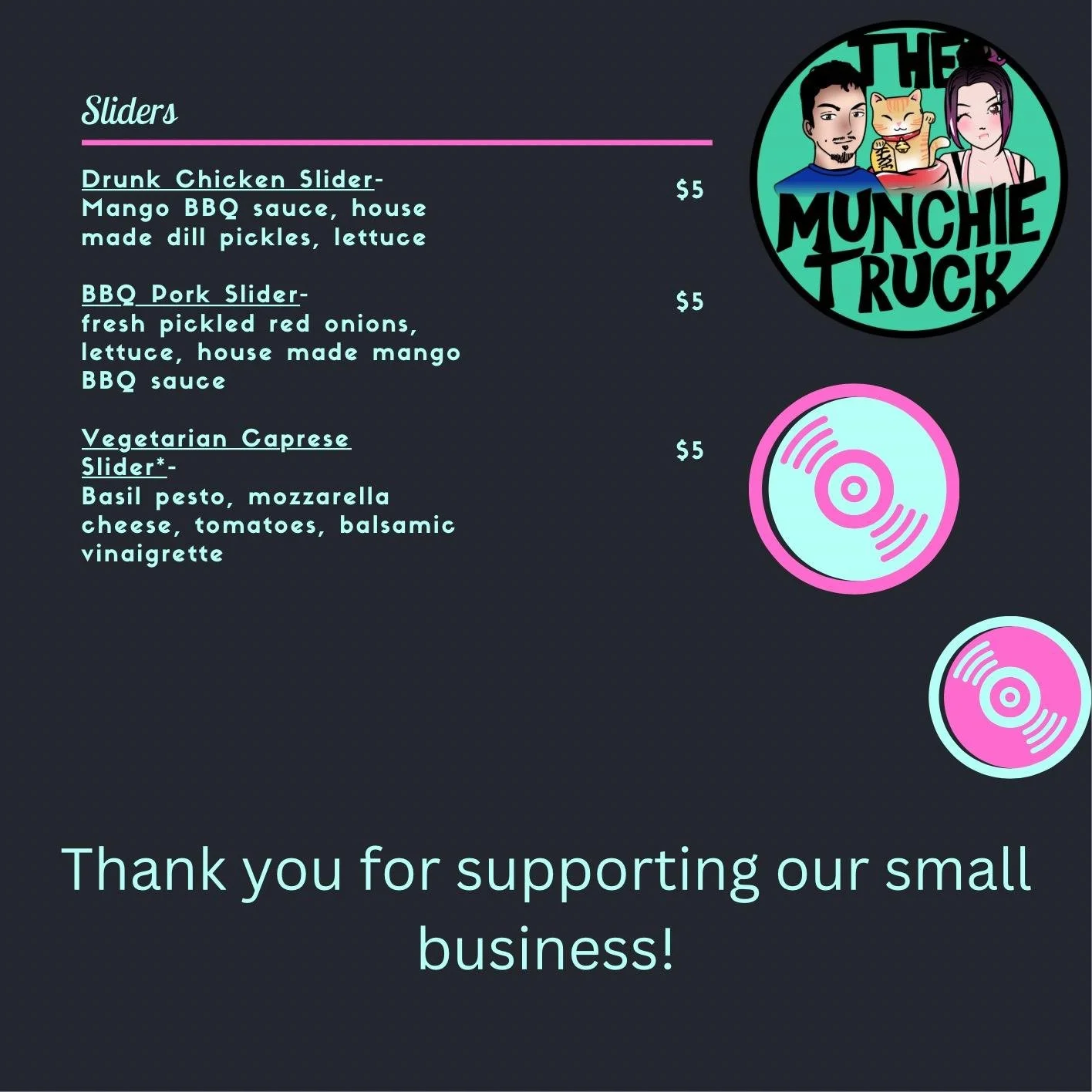 Menu — The Munchie Truck