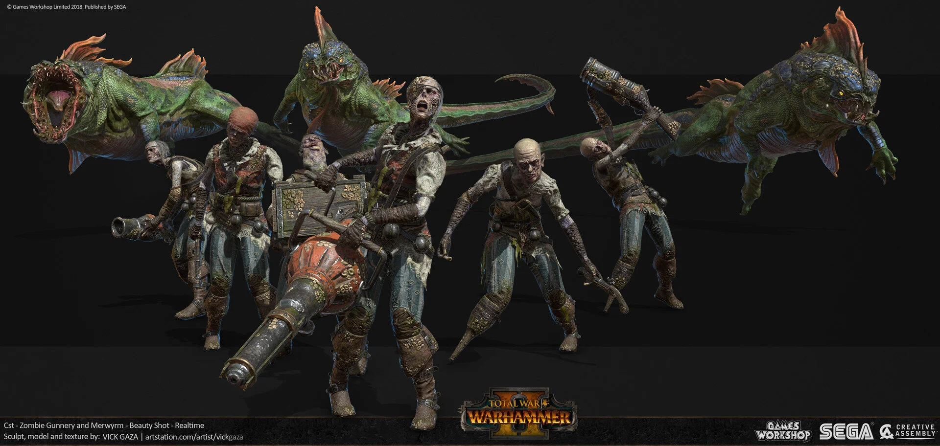 Merwyrm - Total War: Warhammer 2 — Vick Gaza - Creature & Character Art