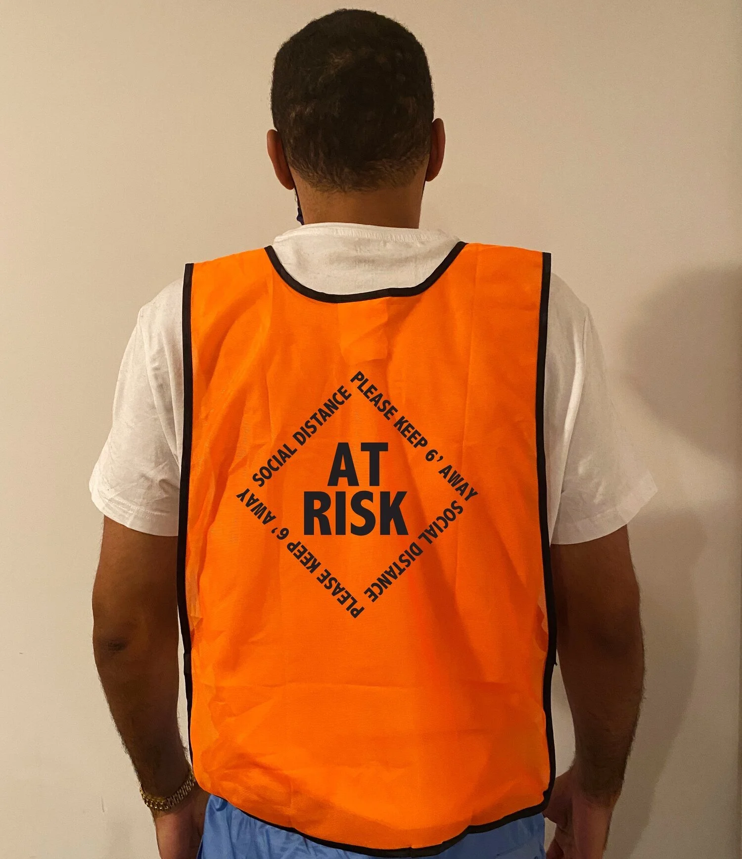 Orange Safety Vest Back