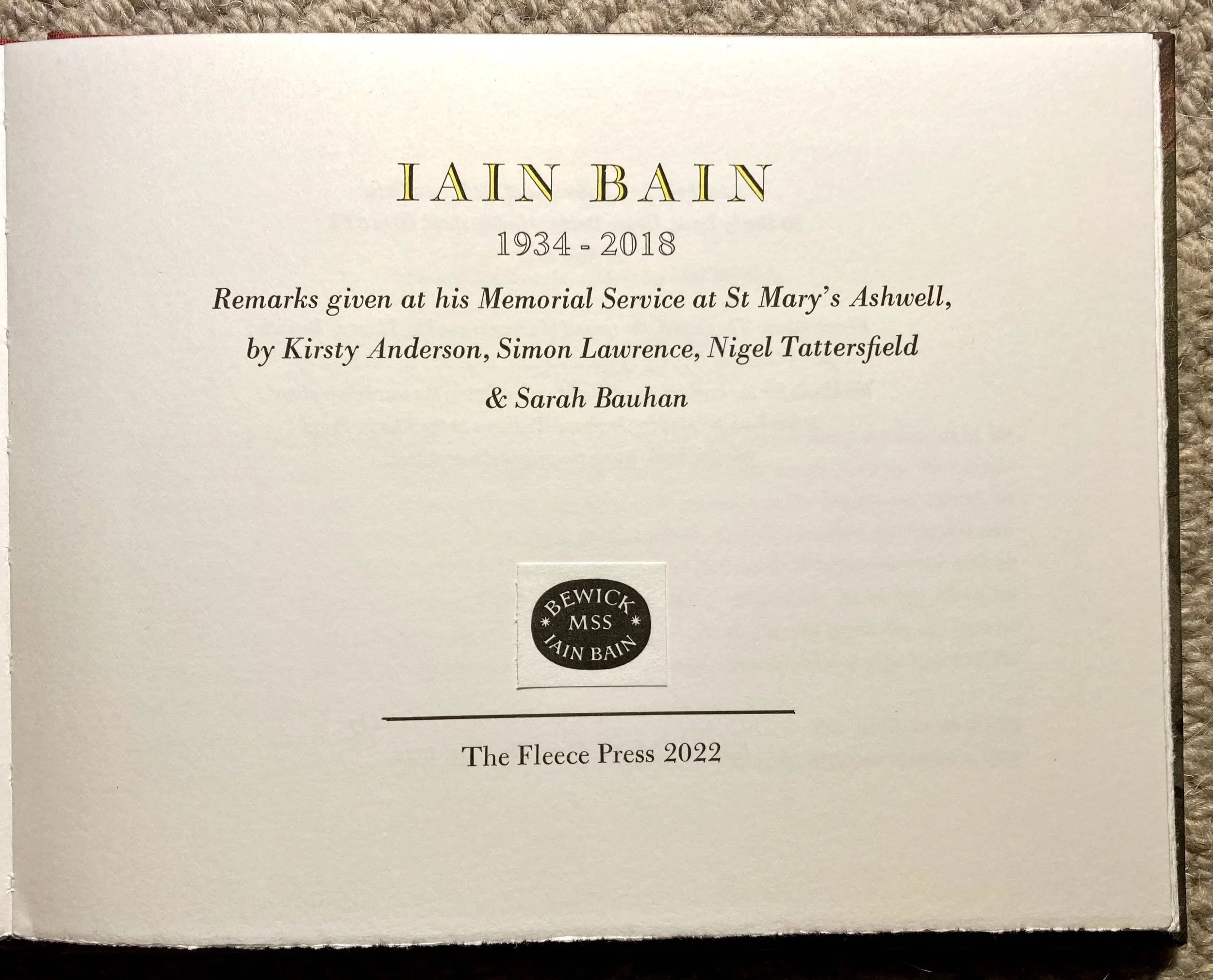 Available Now — The Fleece Press